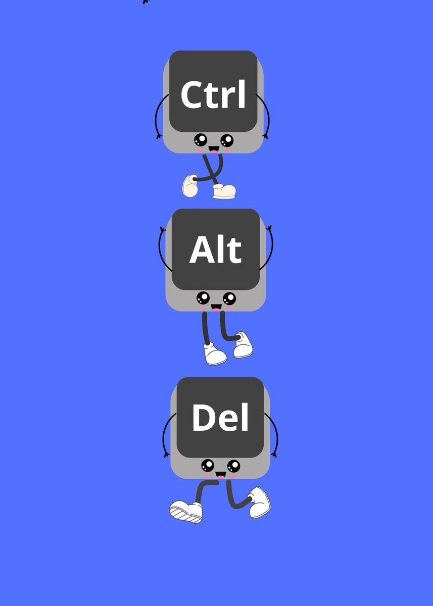 'cute Cool Computer' Poster, picture, metal print, paint by EDSON RAMOS ...