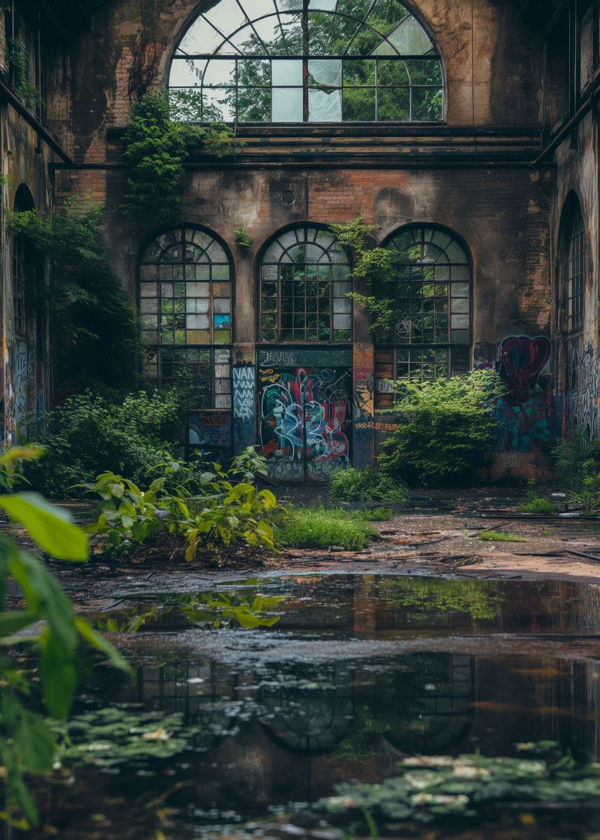 'Decayed Grandeur' Poster, picture, metal print, paint by Artexio ...