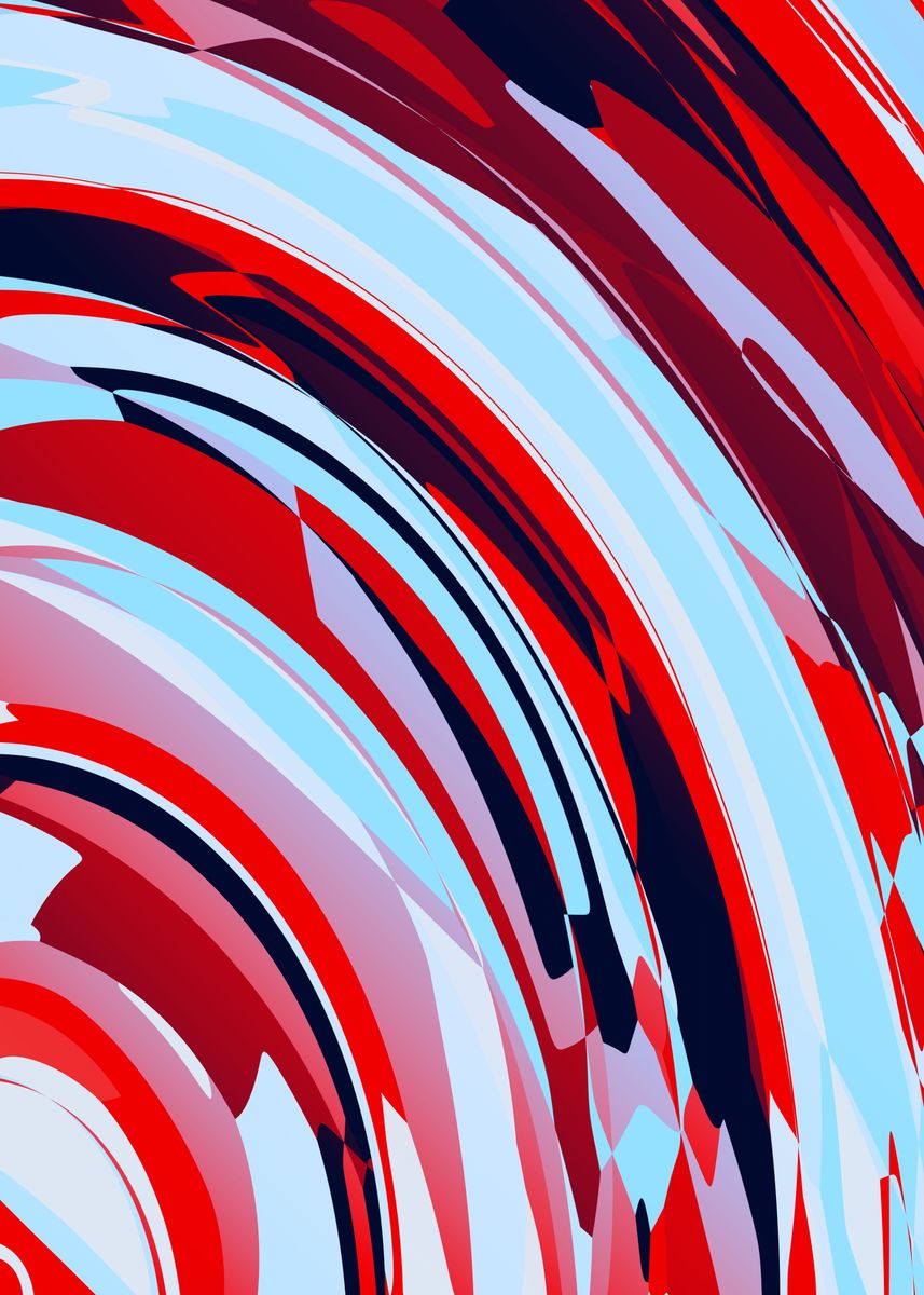 'Abstract 3D shader pattern' Poster, picture, metal print, paint by ...