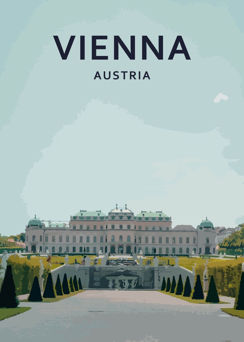 'Vienna' Poster, picture, metal print, paint by HTomas | Displate