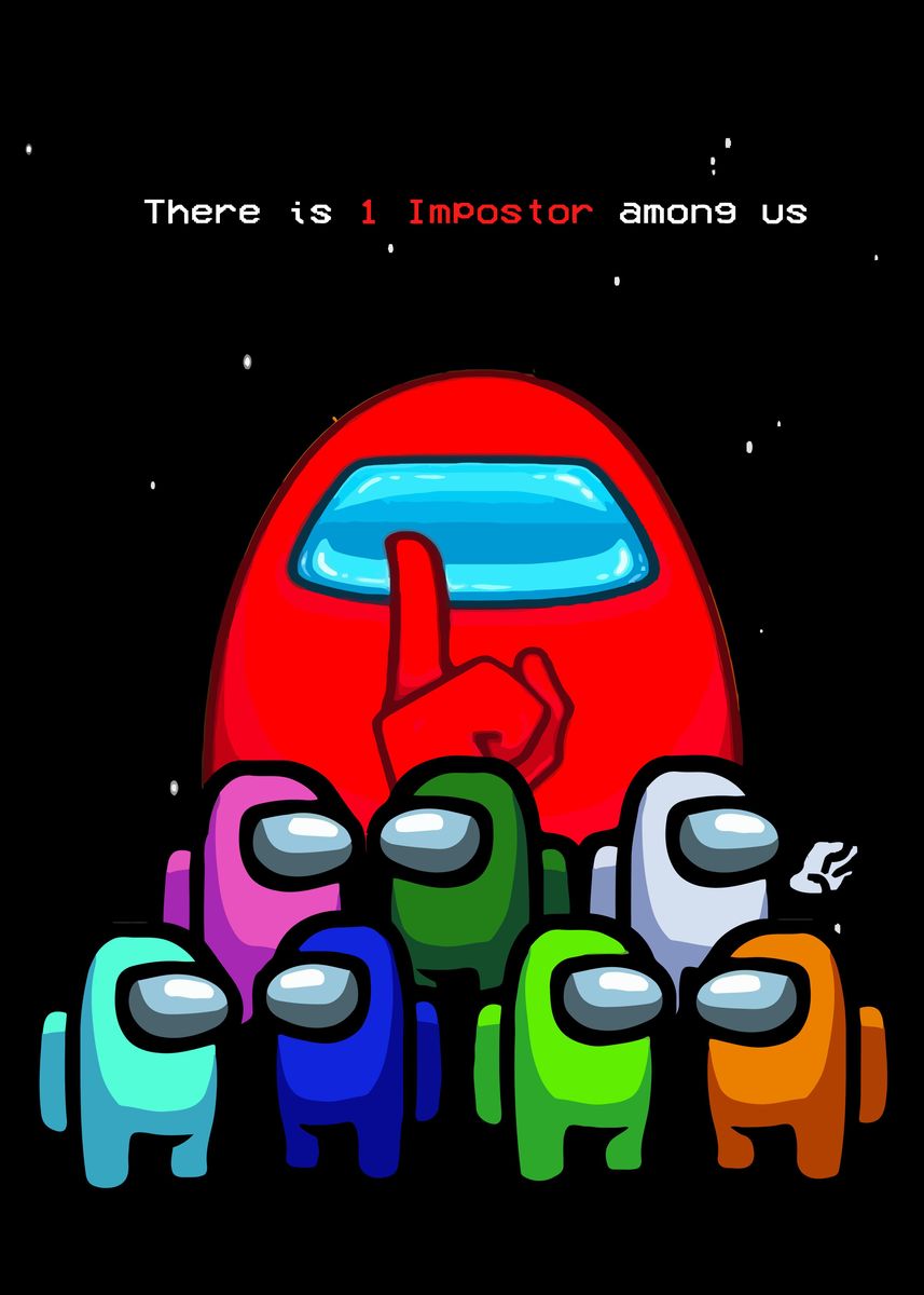 'Among Us Game' Poster, picture, metal print, paint by Avus Huel | Displate