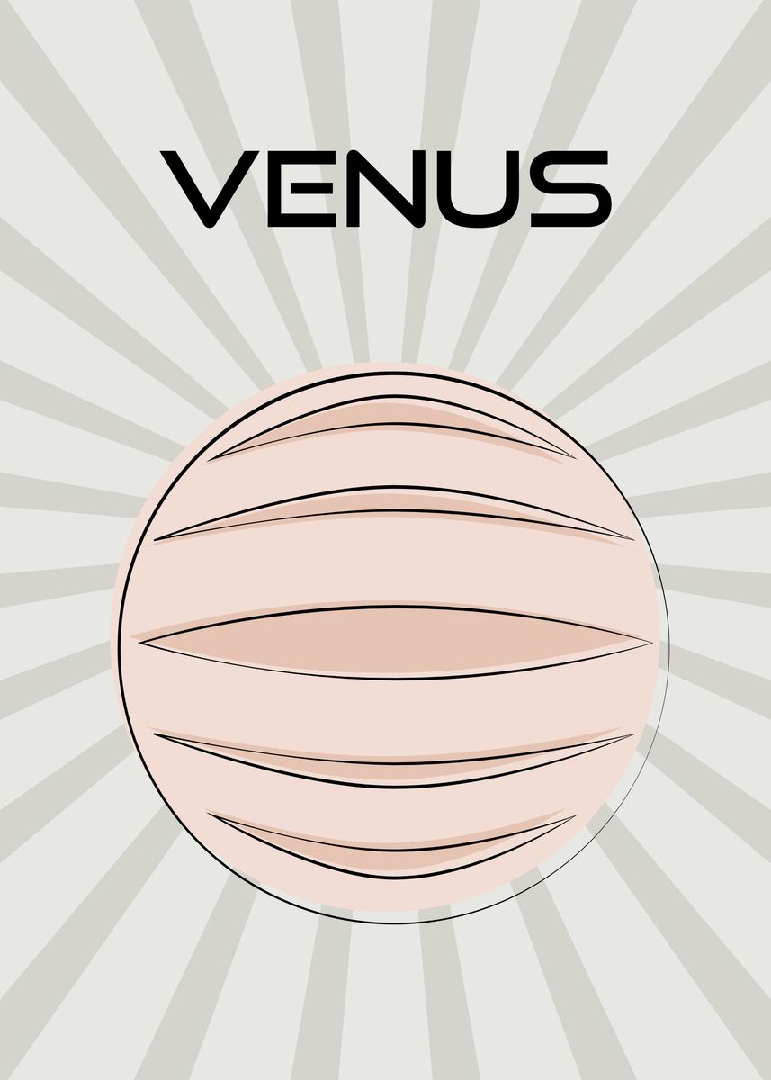 'Retro Venus Illustration' Poster, picture, metal print, paint by DSpot ...