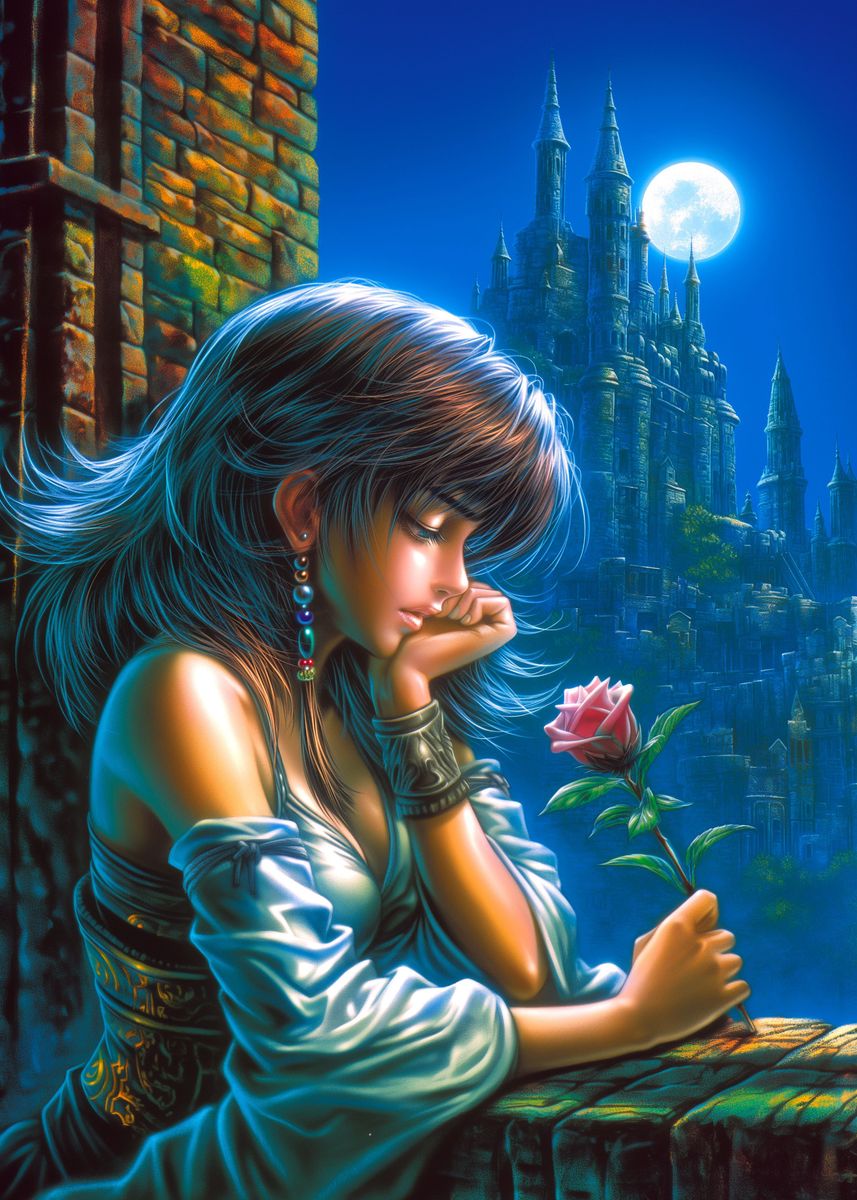 'Fantasy Magic Summoner' Poster, picture, metal print, paint by Elysian ...