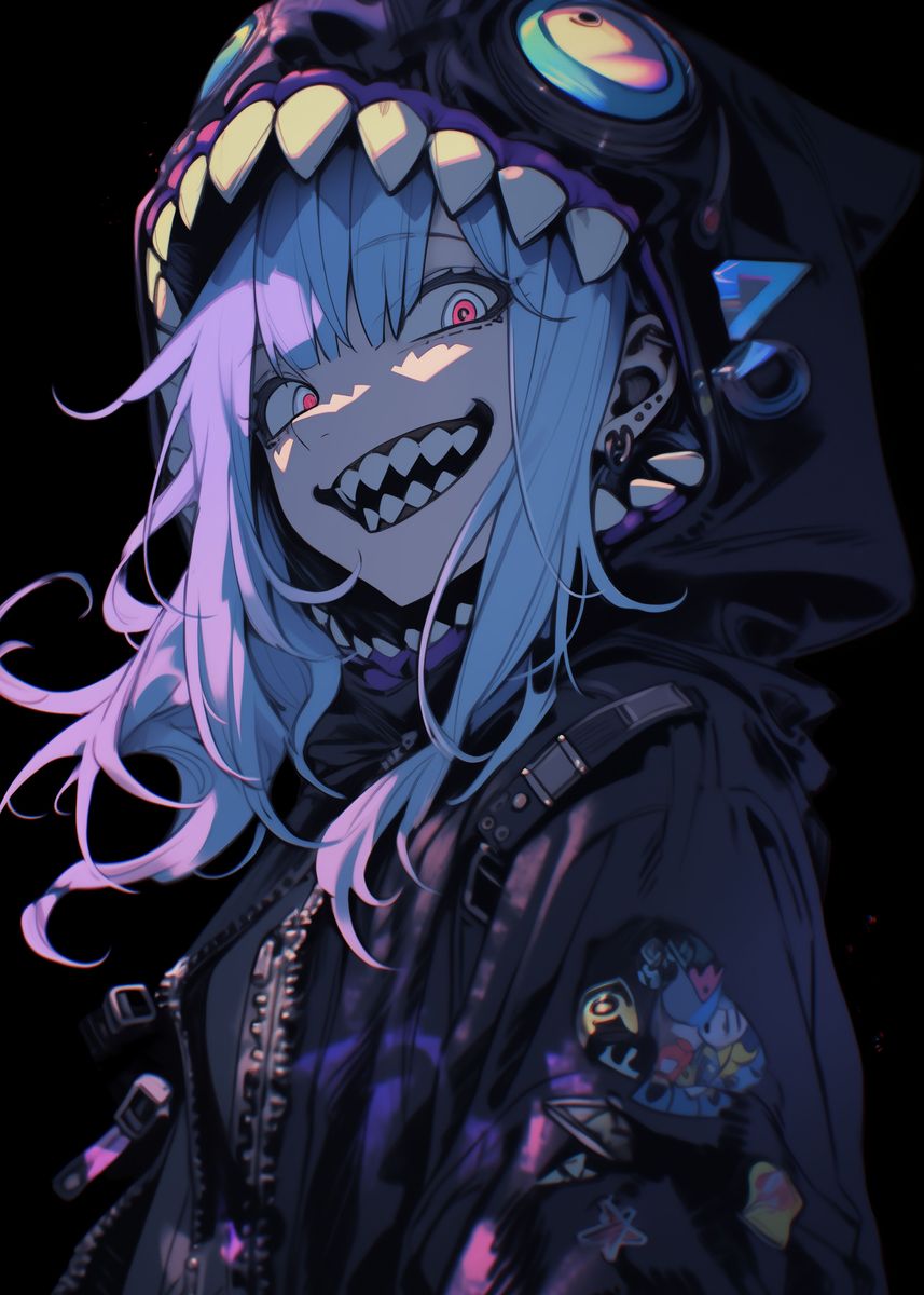 'Anime Monster Girl' Poster, picture, metal print, paint by Tomorrow ...