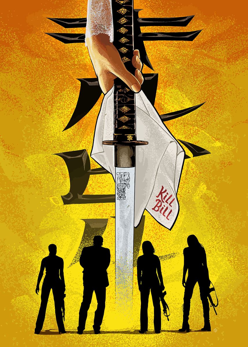 'Kill bill' Poster, picture, metal print, paint by Movie Art | Displate