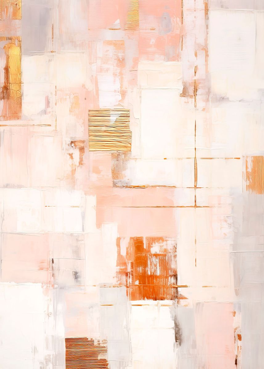 'ABSTRACT ART Quietness' Poster, picture, metal print, paint by Melanie ...