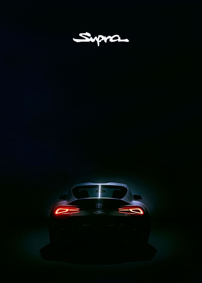 'Toyota Supra' Poster, picture, metal print, paint by Lee Rocks | Displate
