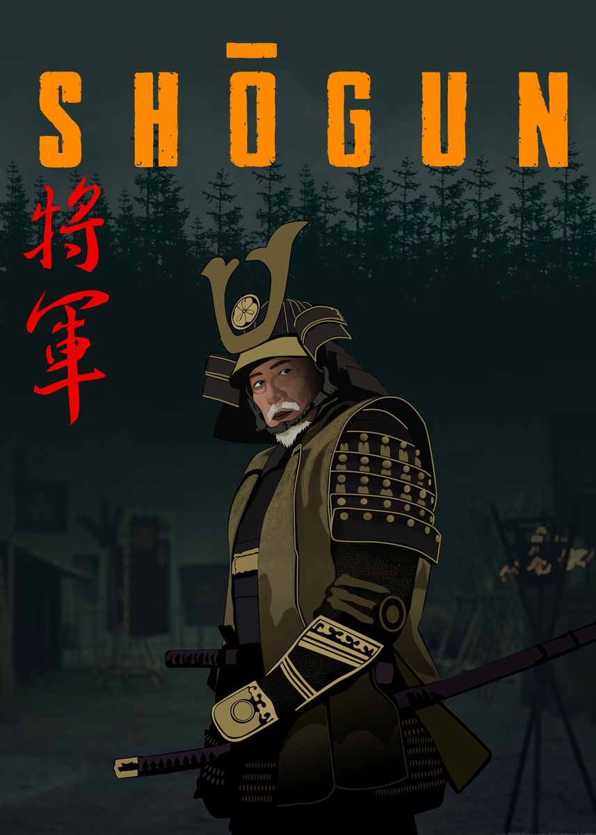 'shogun' Poster, picture, metal print, paint by geeks holic | Displate