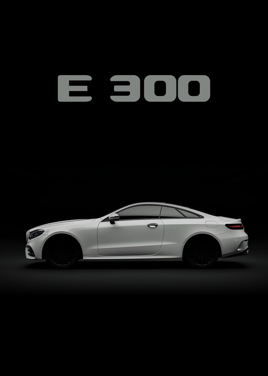 'E300 E Class Cars' Poster, picture, metal print, paint by Masje Studio | Displate