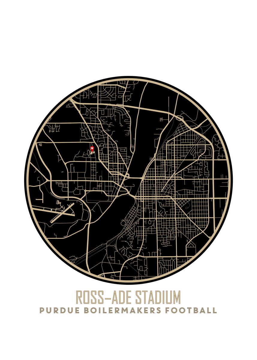 'Purdue Boilermakers' Poster, picture, metal print, paint by Brian John ...