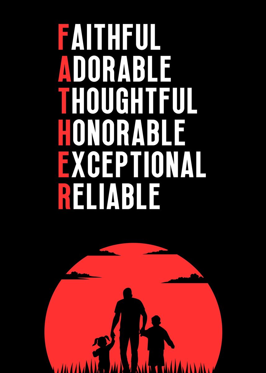 'Tribute to Fathers' Poster, picture, metal print, paint by Wezt Studio ...