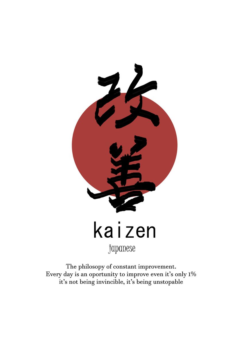 'kaizen motivation ' Poster, picture, metal print, paint by wine age ...
