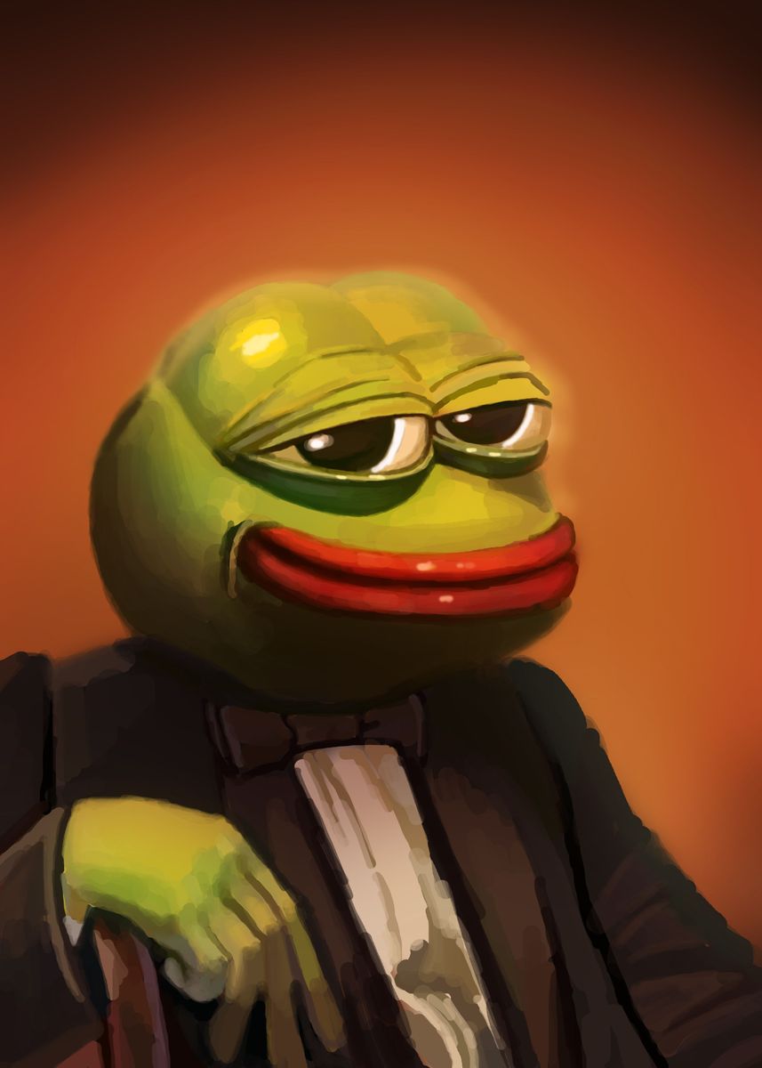 'judge pepe smile' Poster, picture, metal print, paint by wine age ...