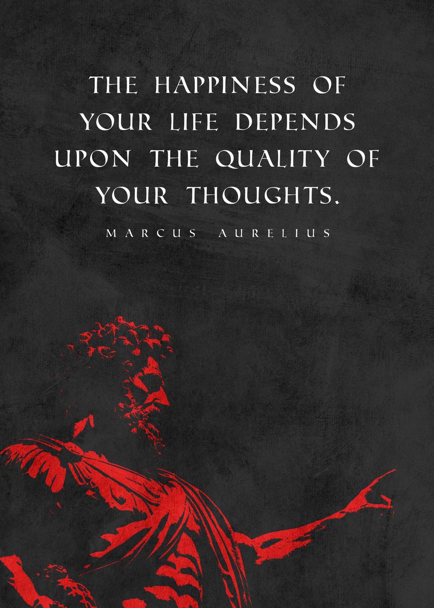 ' Stoicism Philosophy Quote' Poster, picture, metal print, paint by ...