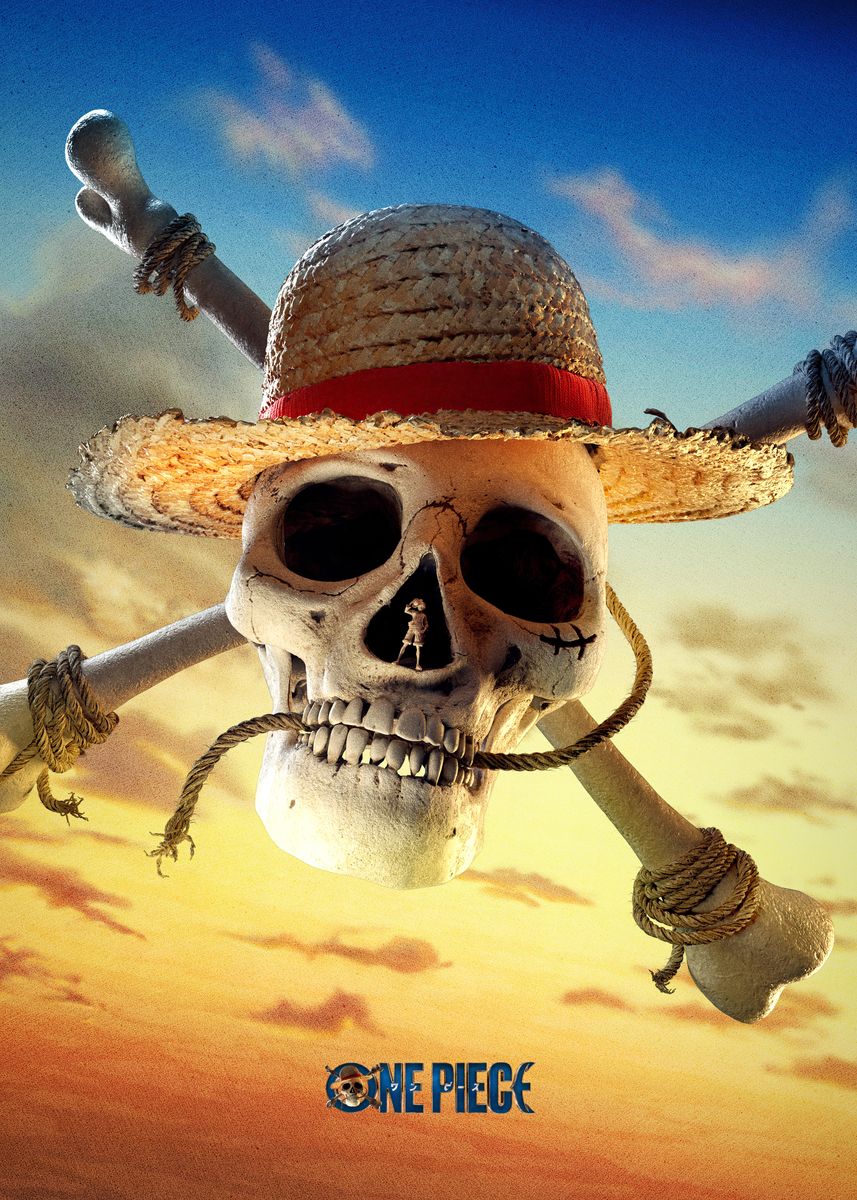 'Jolly Roger' Poster, picture, metal print, paint by One Piece Live ...