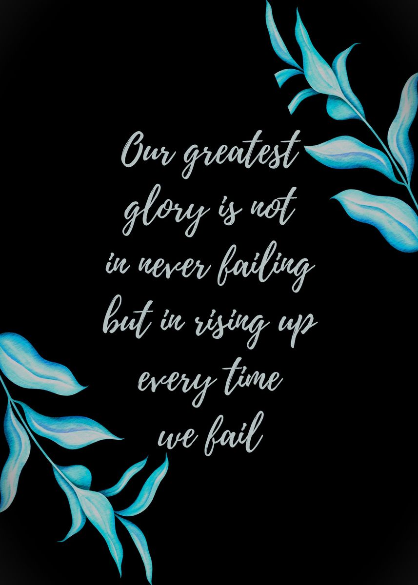 'Rise Up Motivational Quote' Poster, picture, metal print, paint by Gee ...