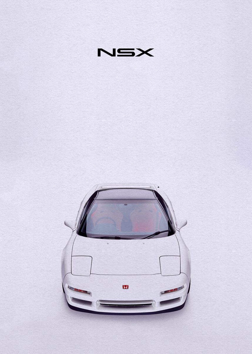 'Honda NSX' Poster, picture, metal print, paint by Lee Rocks | Displate
