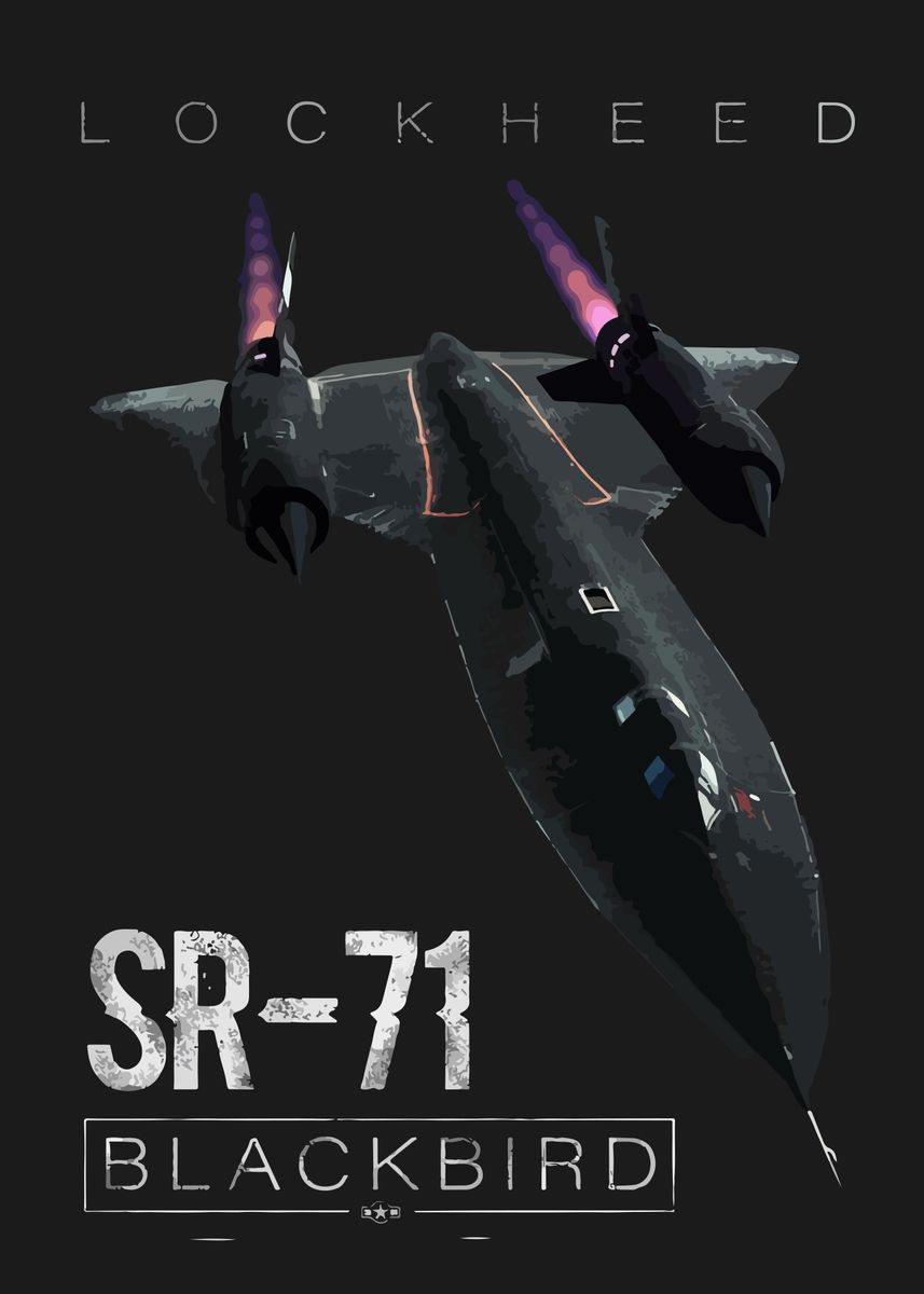 'Lockheed SR-71' Poster, picture, metal print, paint by sotto voce ...