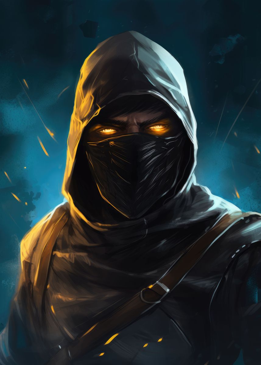 'Super Ninja' Poster, picture, metal print, paint by Shaon Khalid ...