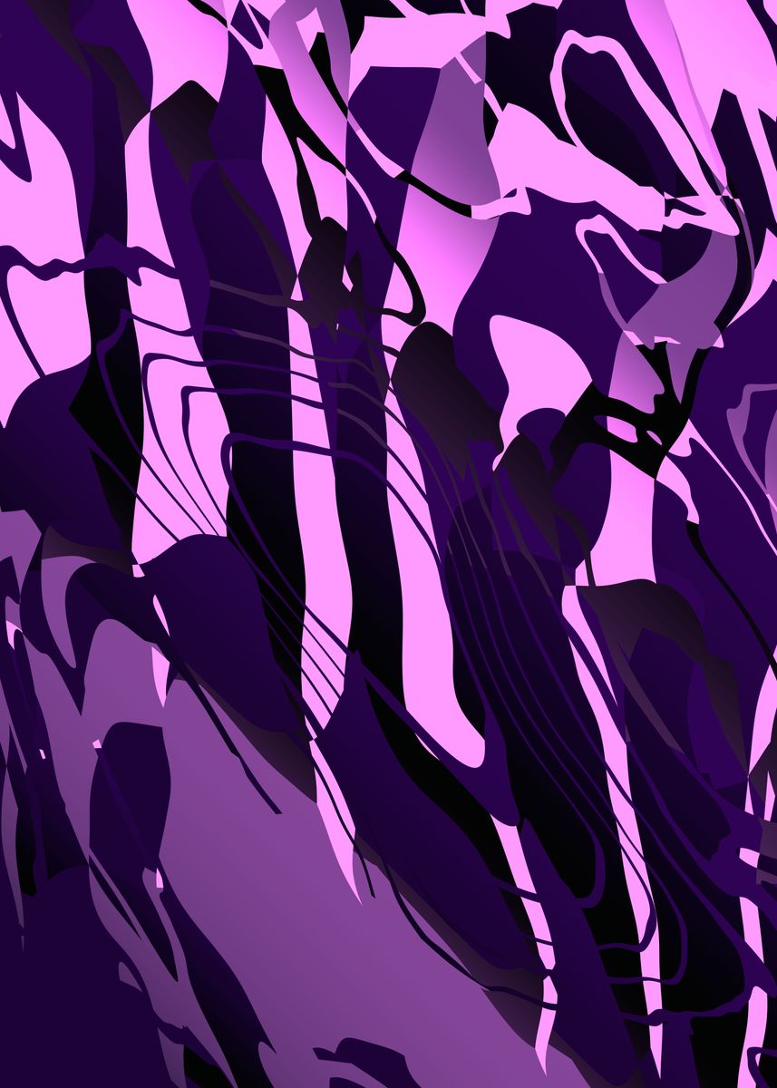 'Abstract 3D shader pattern' Poster, picture, metal print, paint by ...