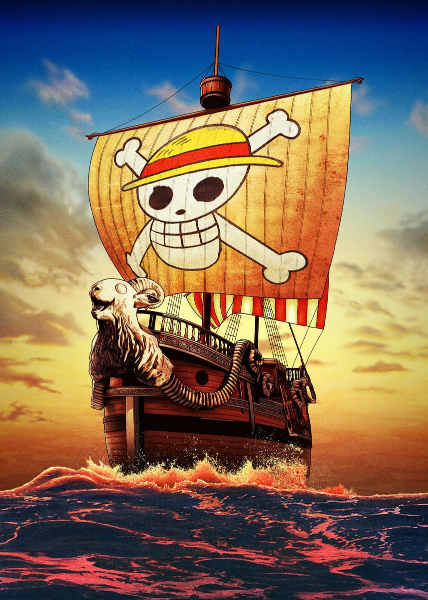 'Going Merry' Poster, picture, metal print, paint by One Piece Live Action | Displate