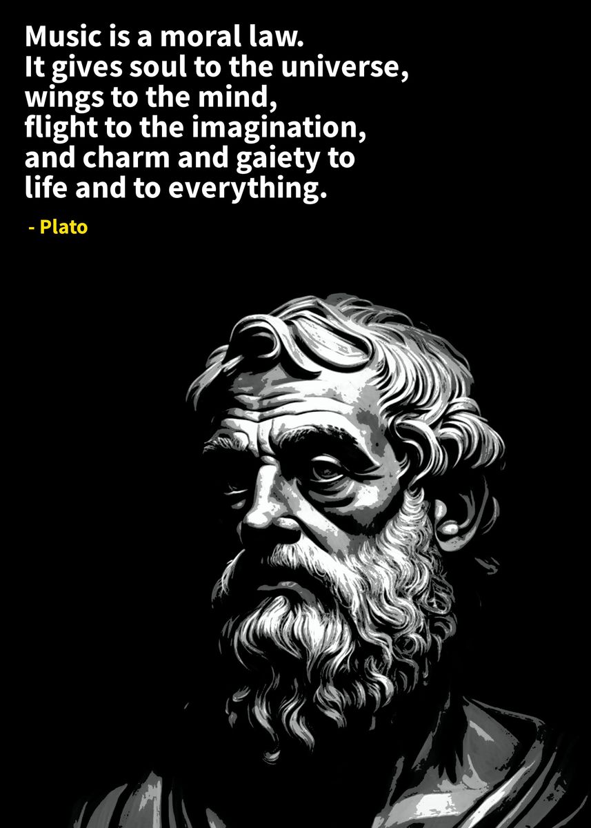 'Plato quotes ' Poster, picture, metal print, paint by CF | Displate