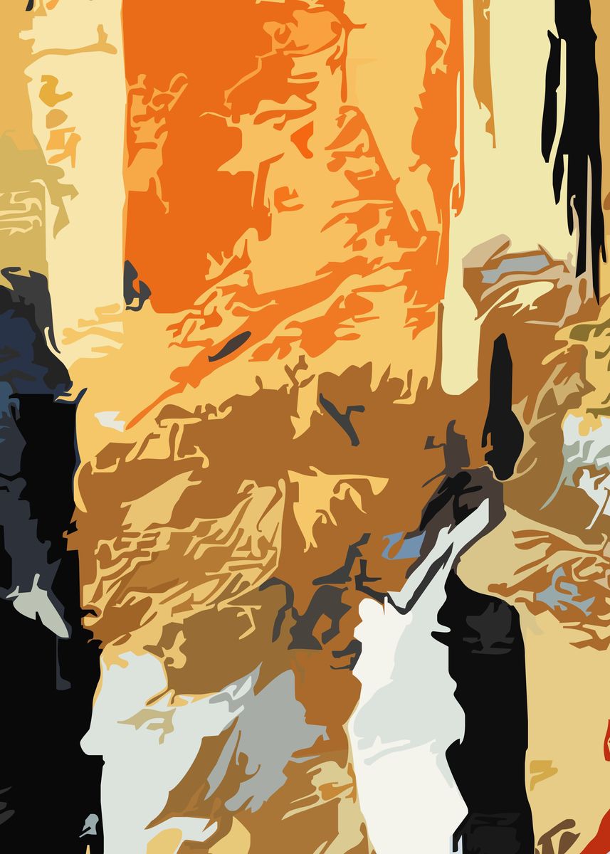 'Abstract Art 6' Poster, picture, metal print, paint by hanif robani ...