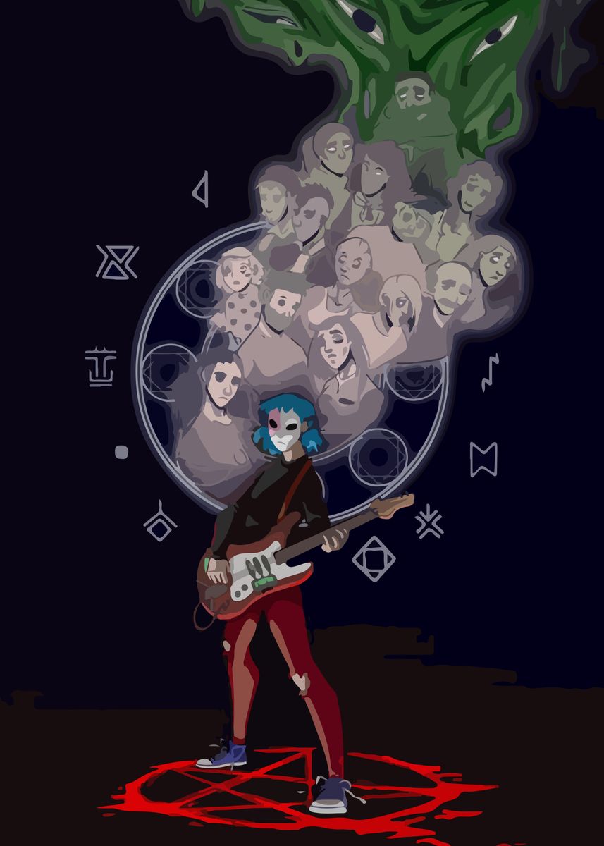 'sally face' Poster, picture, metal print, paint by Hima Misake 11 ...