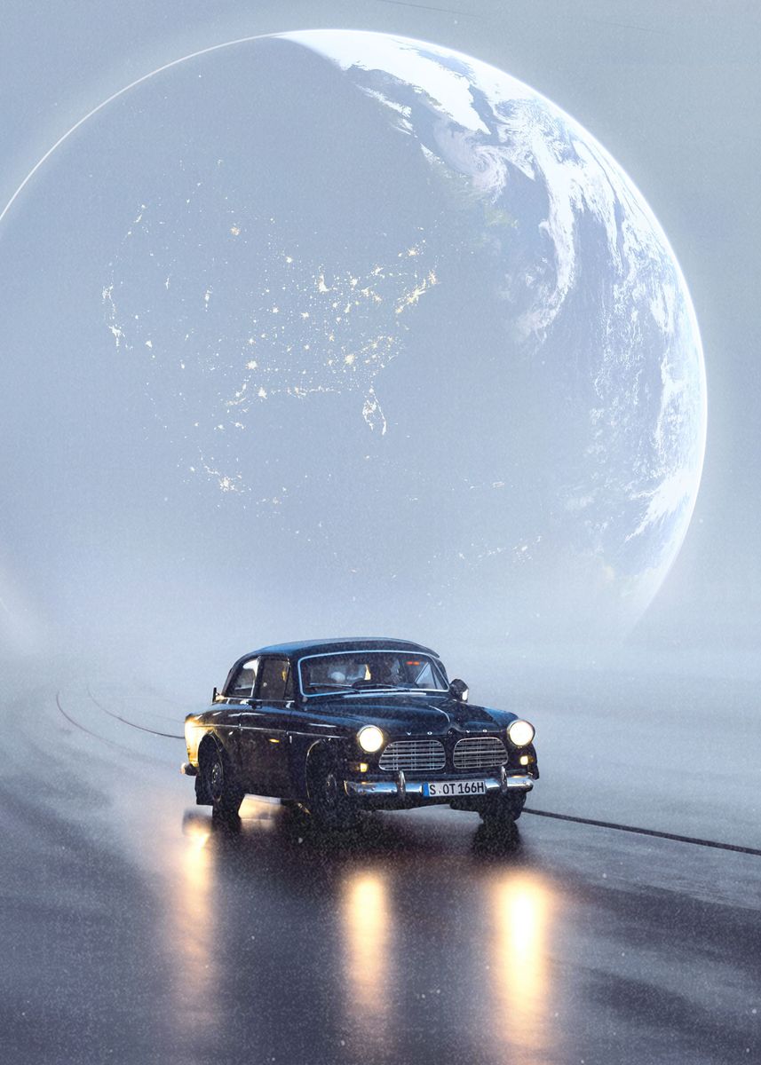 'Foggy Drive' Poster, picture, metal print, paint by Elysian Vision ...