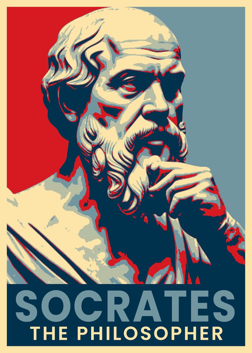 'SOCRATES THE PHILOSOPHER' Poster, picture, metal print, paint by ...