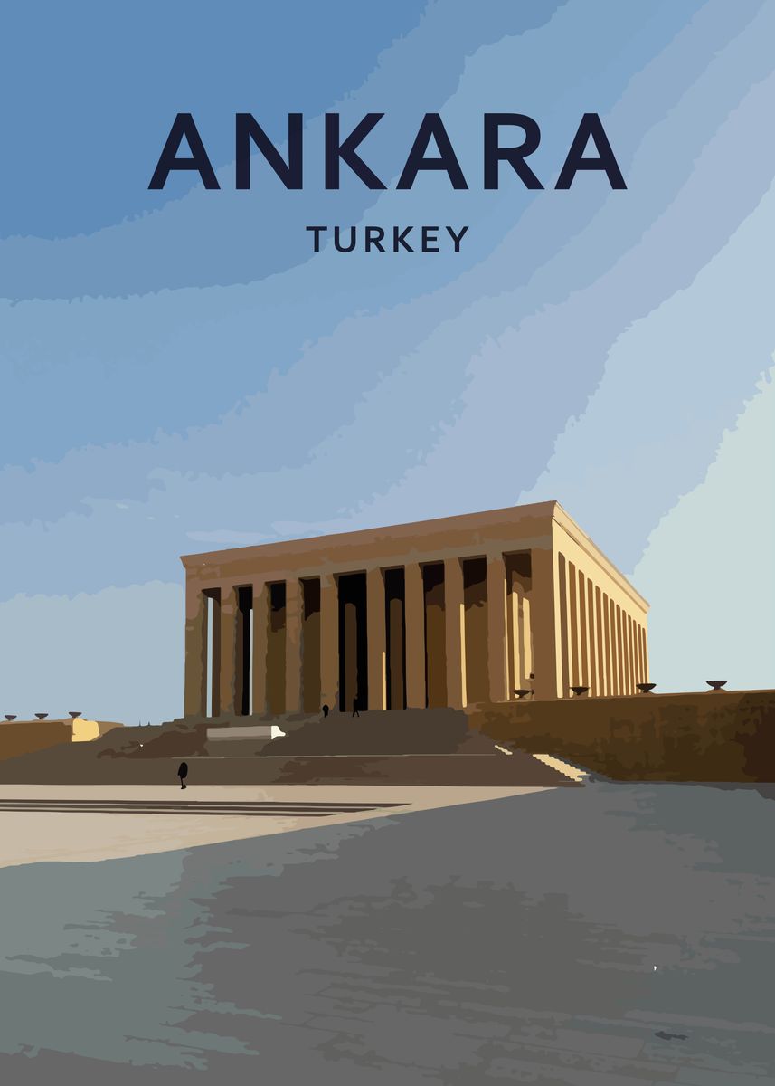 'Ankara' Poster, picture, metal print, paint by HTomas | Displate