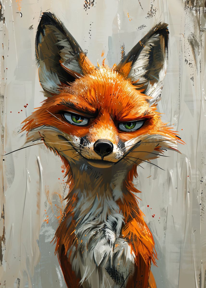 'Mystic Stare' Poster, picture, metal print, paint by RandArt | Displate