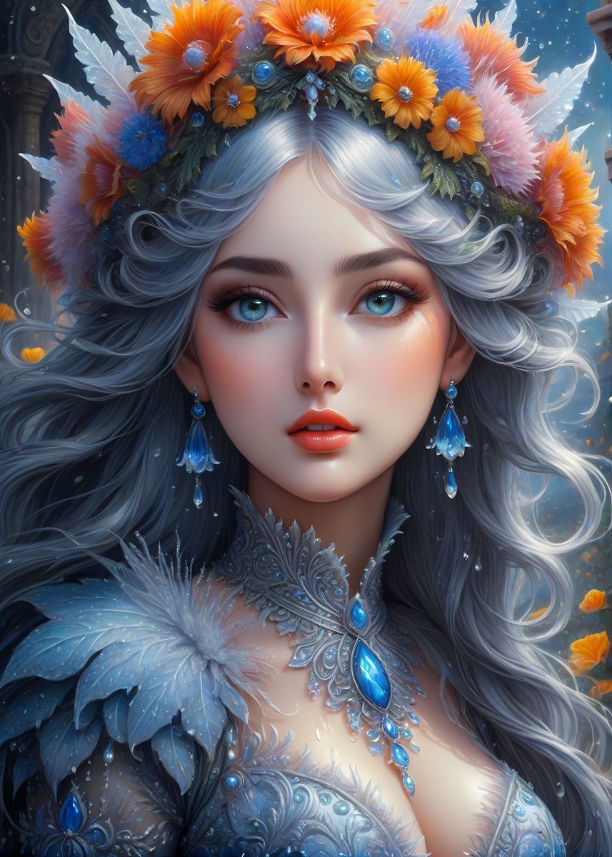 'Mythical Woman' Poster, picture, metal print, paint by Poster ...