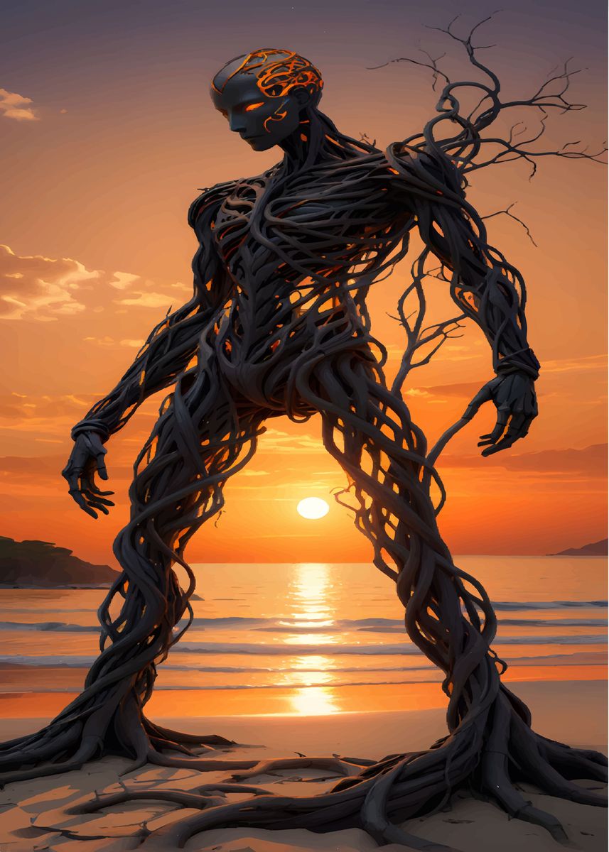 'My roots' Poster, picture, metal print, paint by Grafity Artistry ...