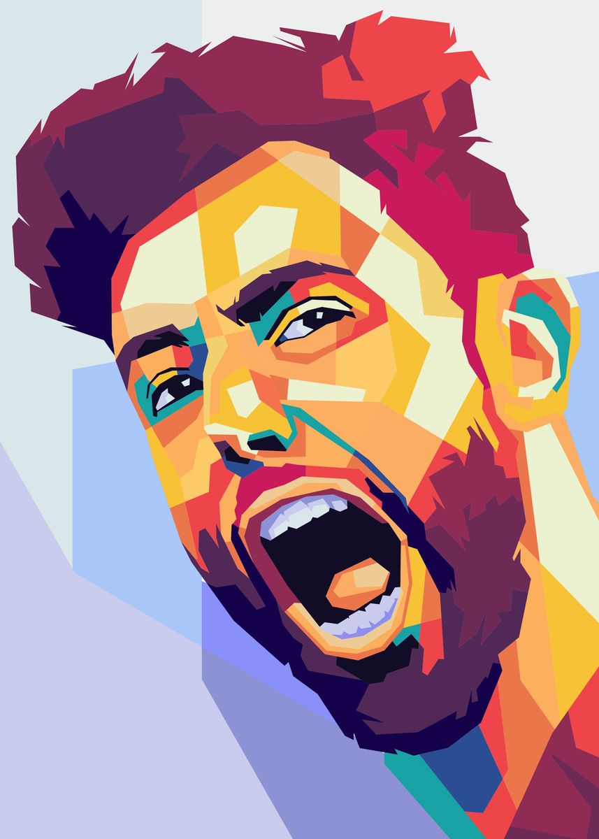 'bruno fernandes pop art' Poster, picture, metal print, paint by Hames ...