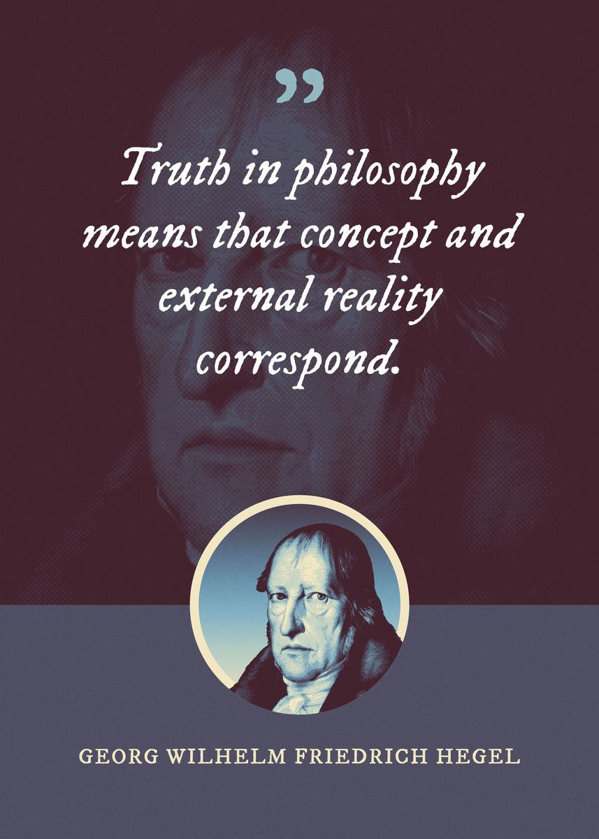 'Truth in philosophy means ' Poster, picture, metal print, paint by ...