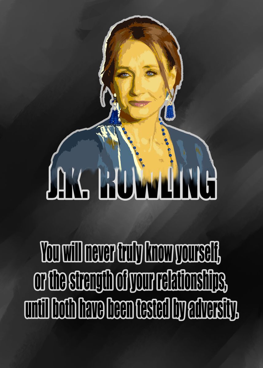 'JK Rowlings Quotes' Poster, picture, metal print, paint by Madiebsta ...