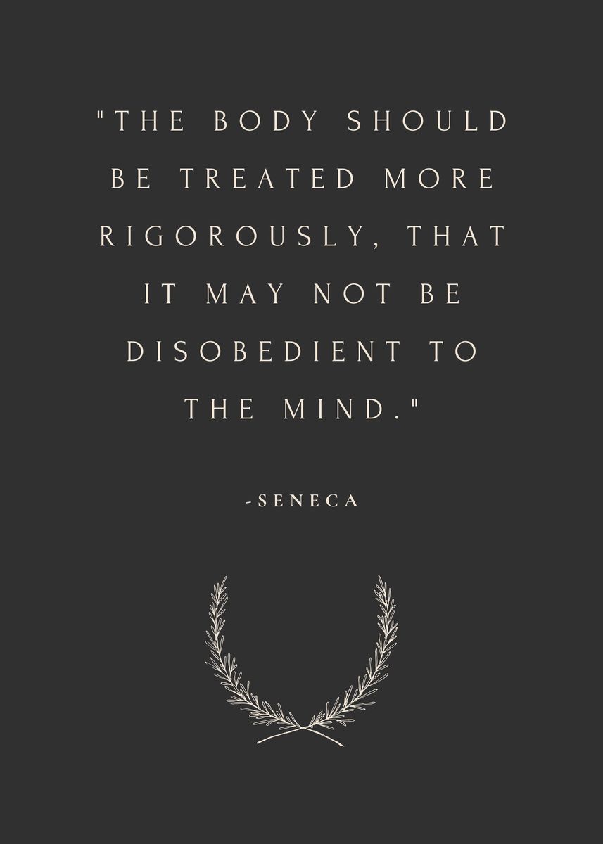 'Seneca Stoic Quote Art' Poster, picture, metal print, paint by Rosh ...