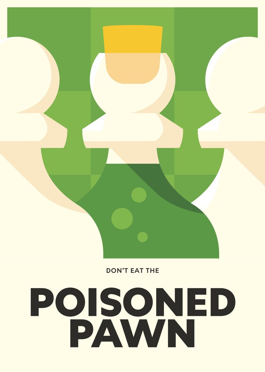 'Poisoned Chess Pawn' Poster, picture, metal print, paint by Chess ...