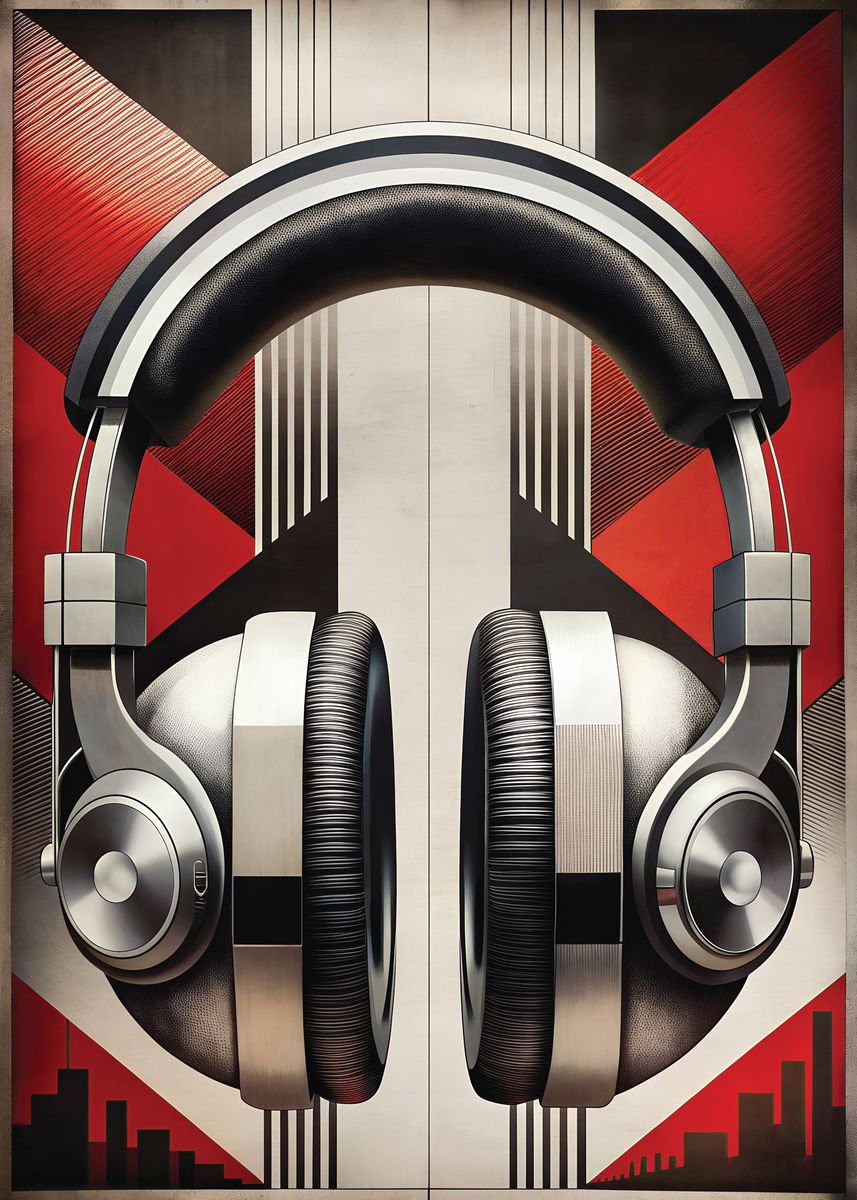 'Retro Music Beats' Poster, picture, metal print, paint by Fireabend ...