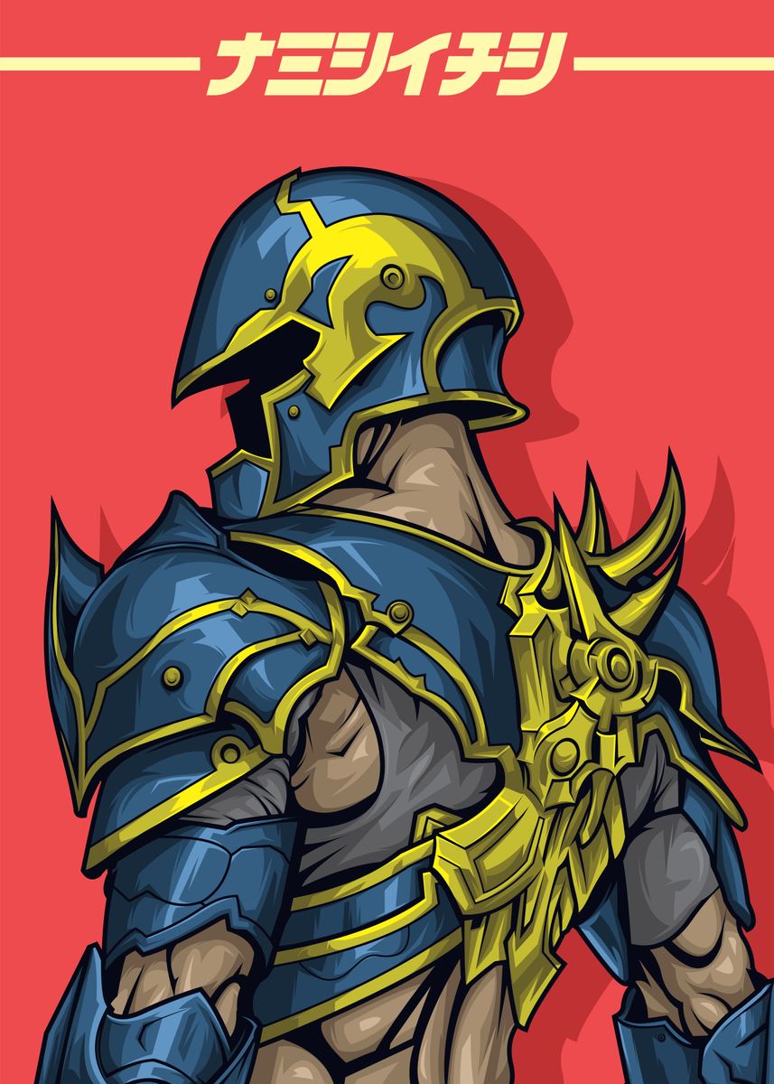 'Metal Knight' Poster, picture, metal print, paint by escape ogre ...