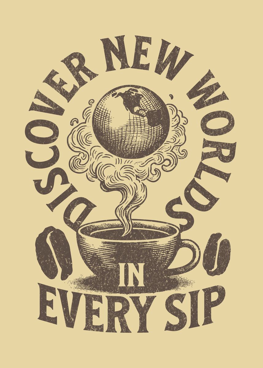 'Discover New Worlds' Poster, picture, metal print, paint by VHS Neon ...