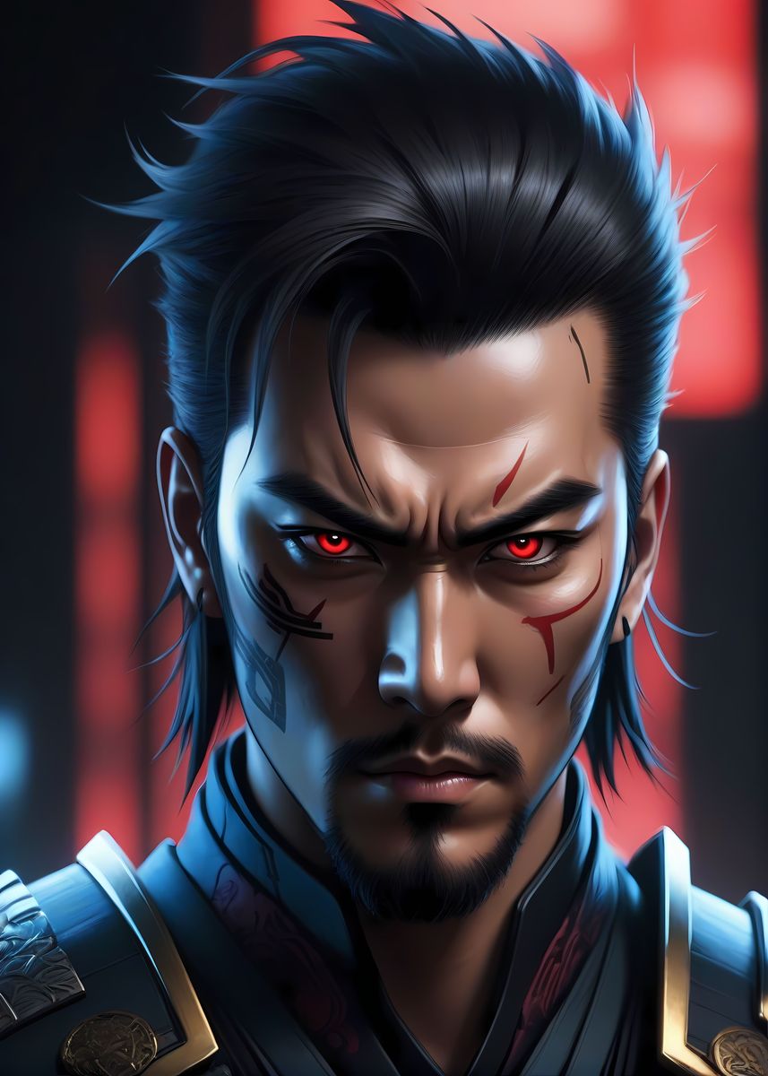 'Brutal Samurai' Poster, picture, metal print, paint by Surreal Print ...