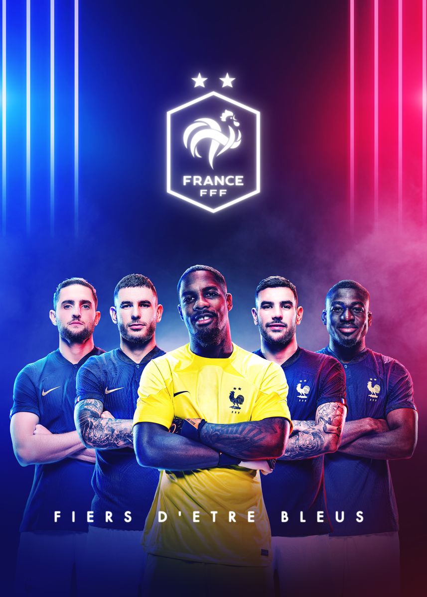 'Maignan squad neon' Poster, picture, metal print, paint by French ...