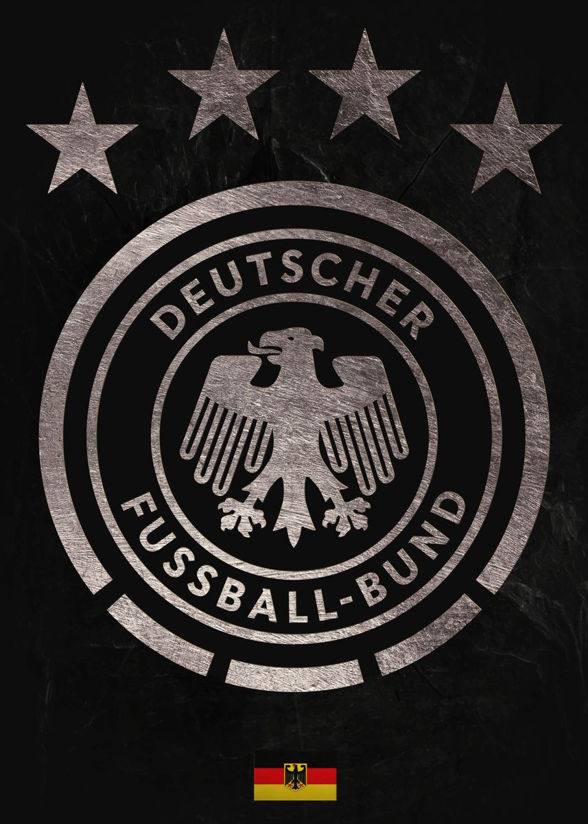 'Football Team Germany' Poster, picture, metal print, paint by ...