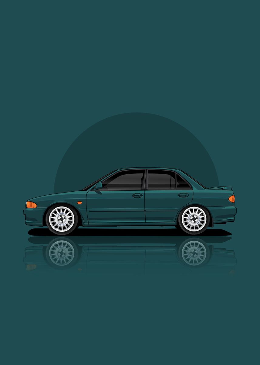 'lancer CB5 GTi' Poster, picture, metal print, paint by Dodi Firdaus ...