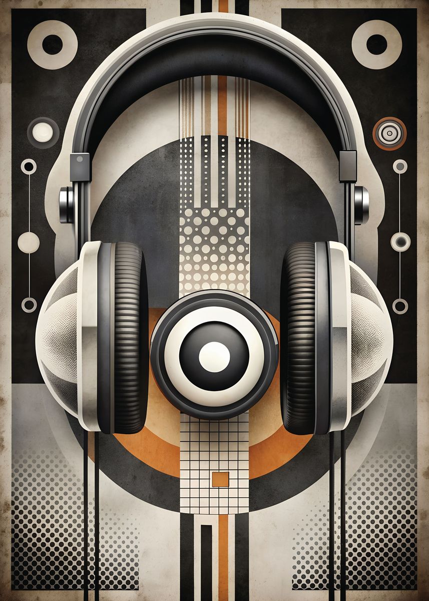 'Retro Music Beats' Poster, picture, metal print, paint by Fireabend ...