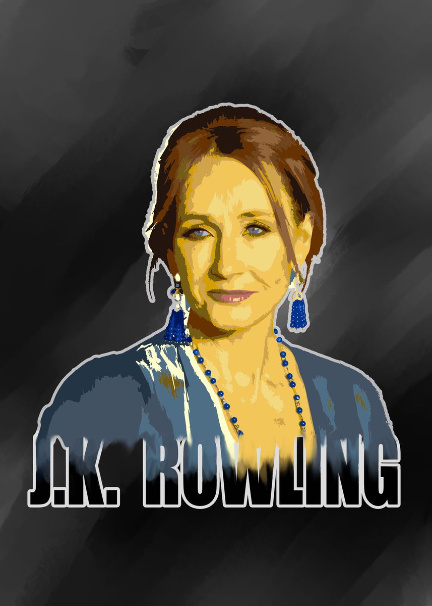 'JK Rowlings Portraits' Poster, picture, metal print, paint by ...