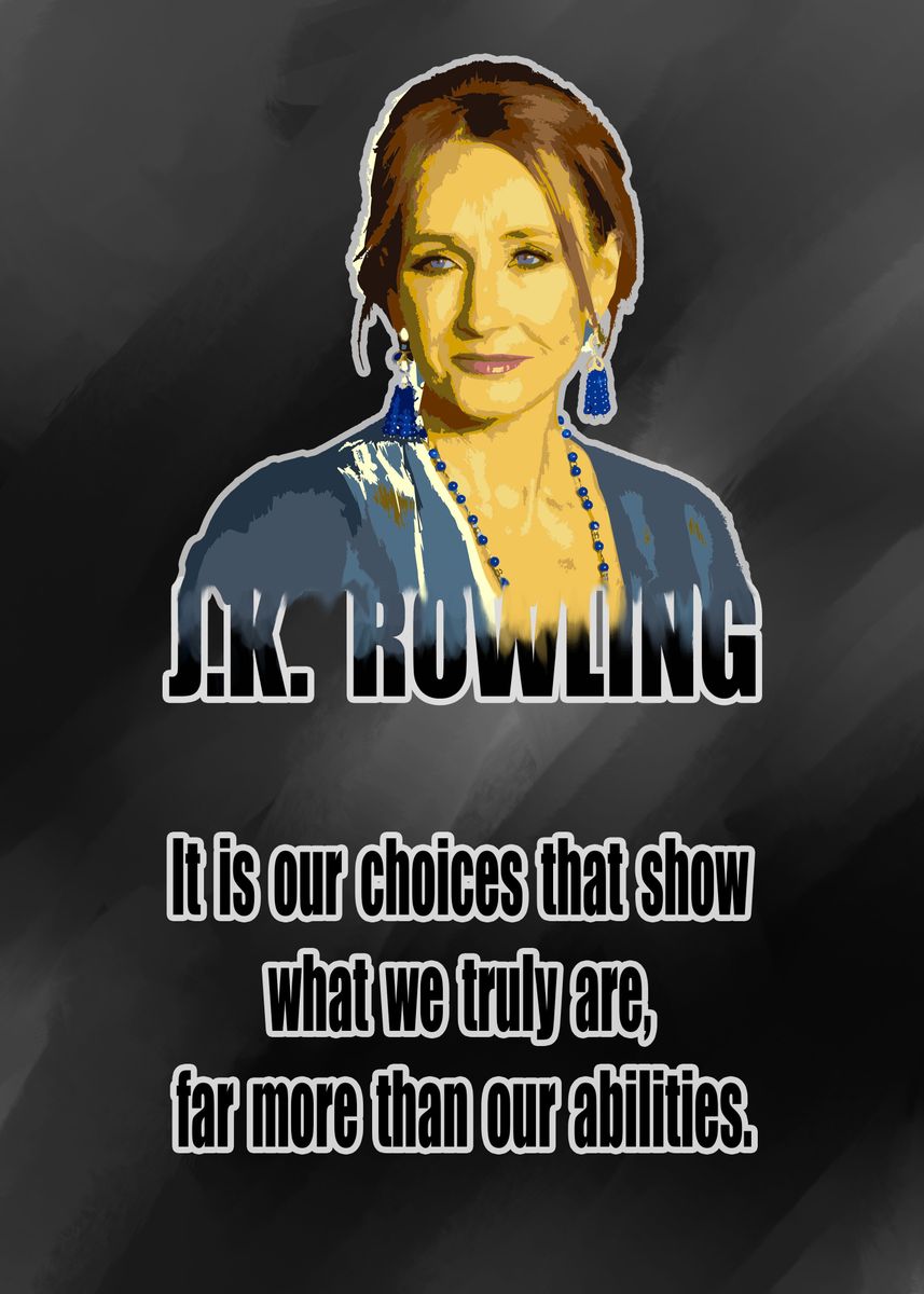 'JK Rowlings Quotes' Poster, picture, metal print, paint by Madiebsta ...