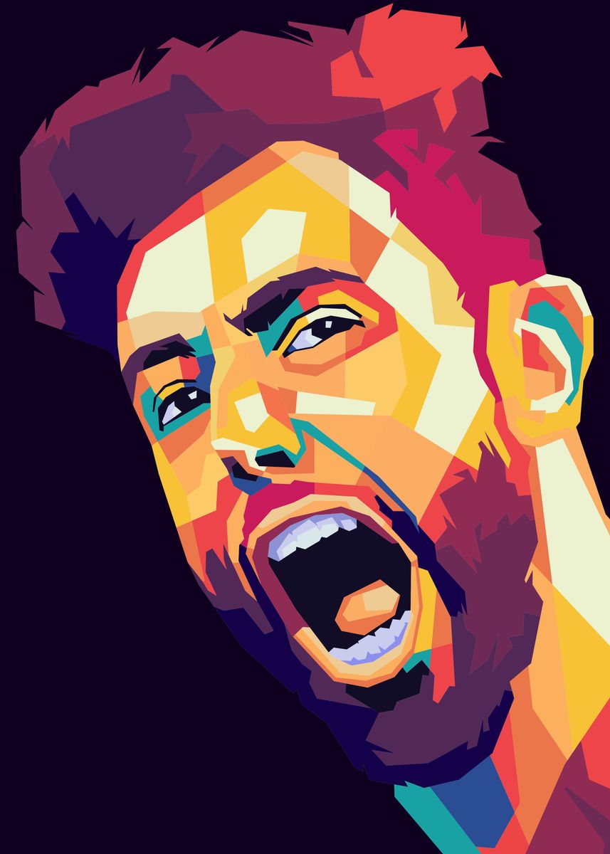 'bruno fernandes wpap art' Poster, picture, metal print, paint by Hames ...
